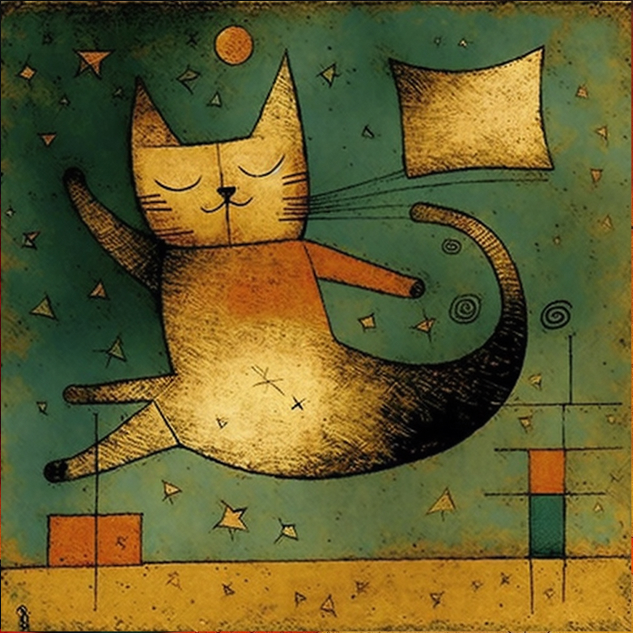 Sleeping Cat Dancing In Dream With Midjourney Ai Dream 230314 0 Does