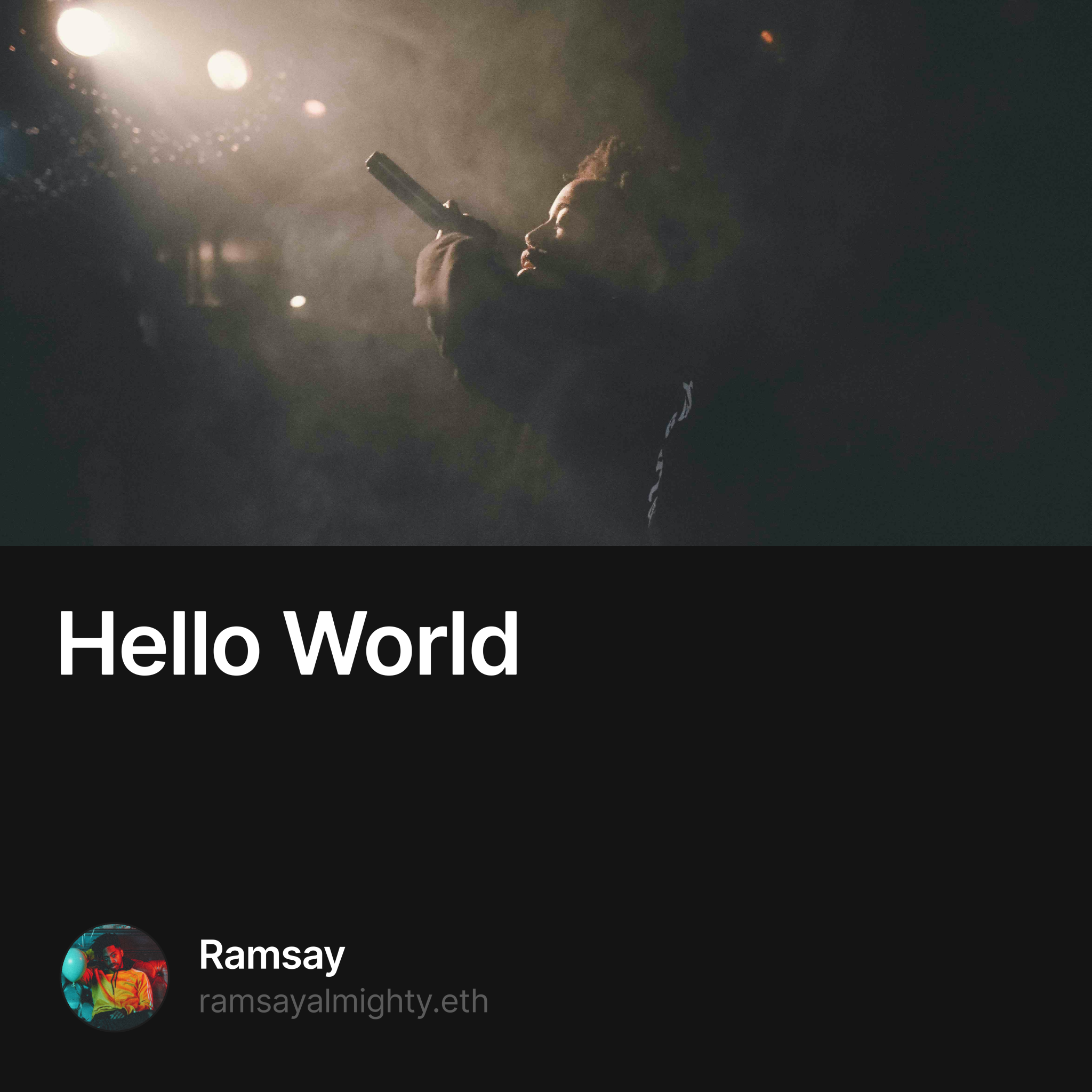 Hello World 1/500 - Hello World - 6o0MFaznn9 | OpenSea